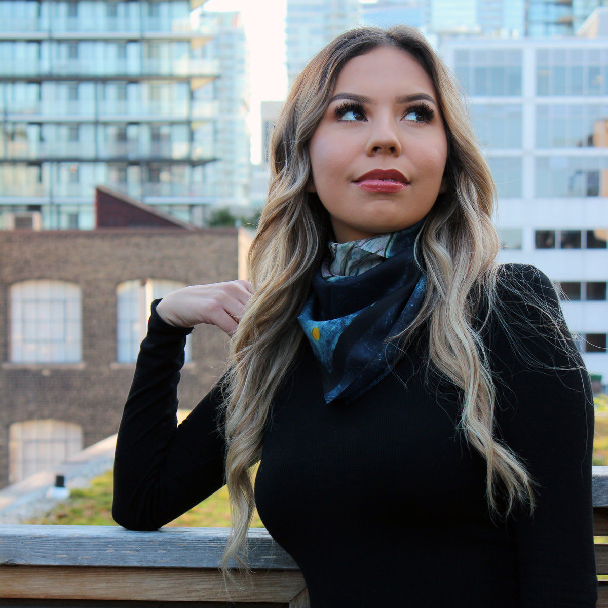 Alanis Obomsawin ''13 Moons'' Silk Scarf – imagineNATIVE